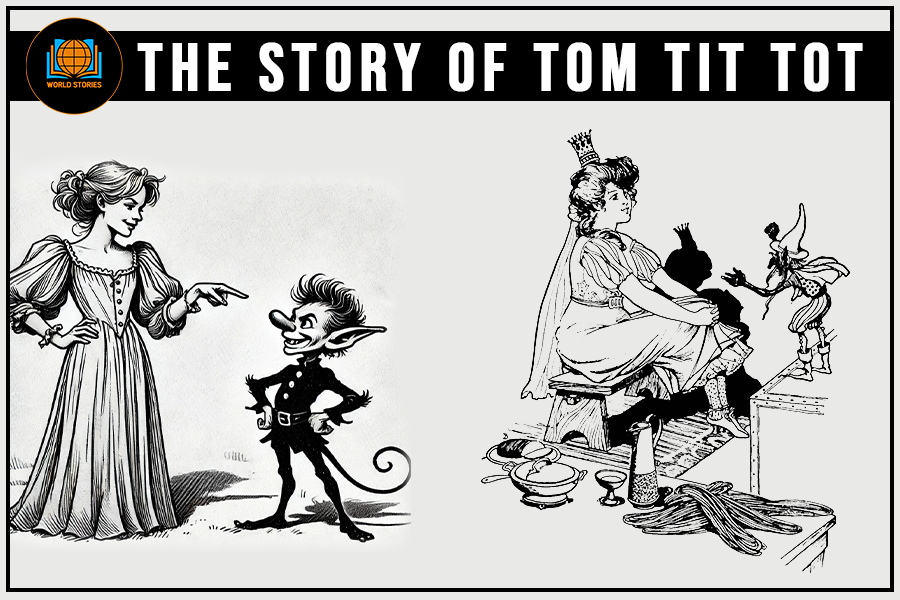 Tom Tit Tot. Created by author | by World Stories | Readers Club | Medium