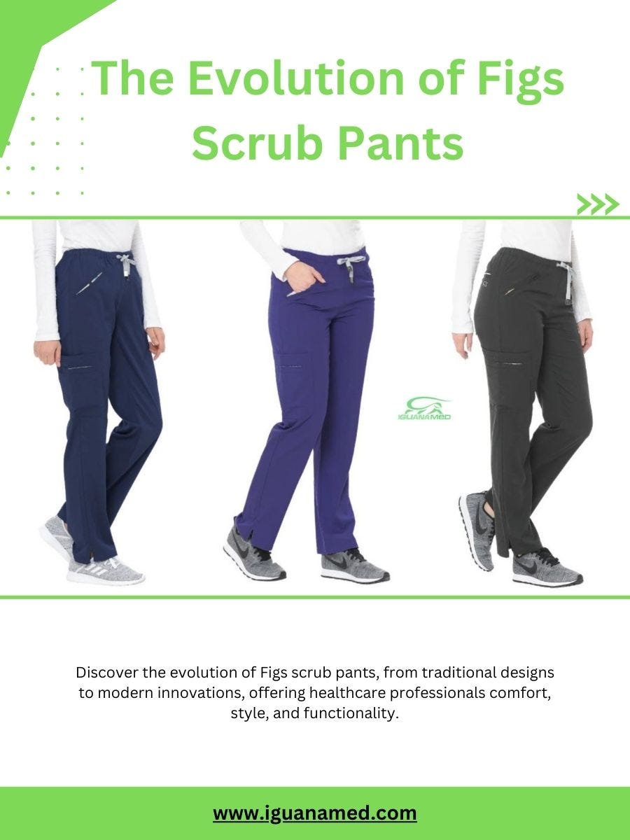 The Evolution of Figs Scrub Pants - iguanamed - Medium