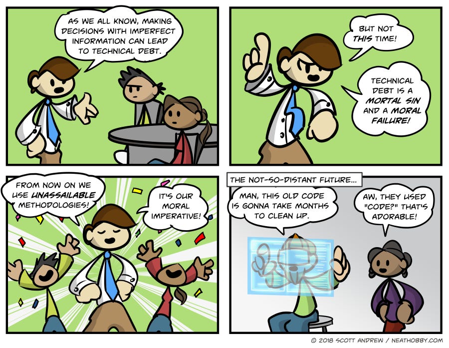 Technical Debt. It's our moral imperative! | by Scott Andrew | Neat ...