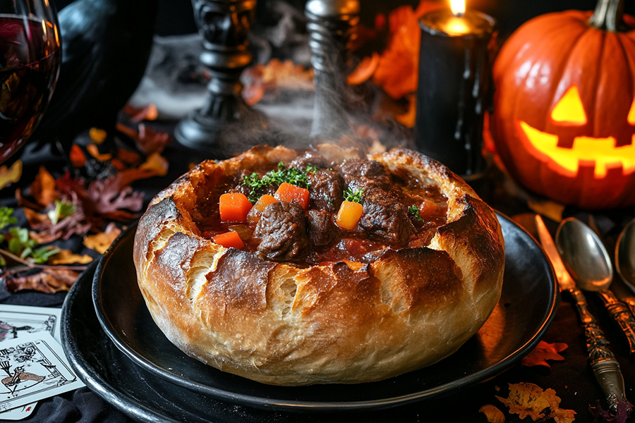 Fortune Teller’s Feast: Magical Cauldron Stews Served in Edible Bread ...