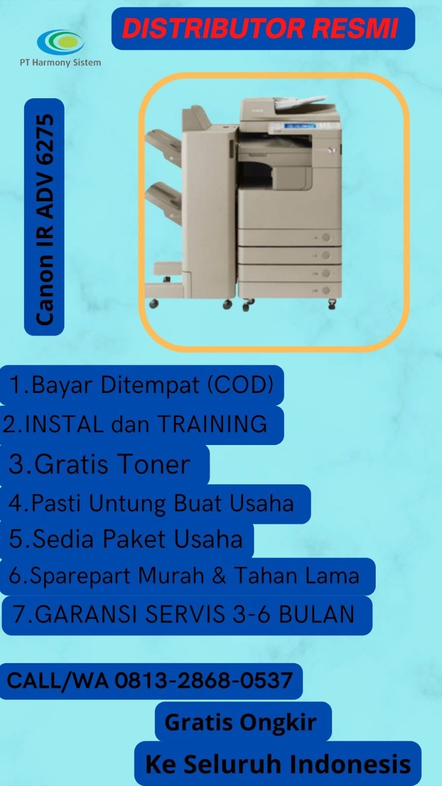 Distributor Resmi mesin fotocopy Canon IR ADV 6275 Biringkanaya Berua - Distributorresmimesinf ...
