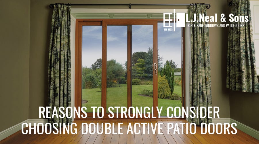 Many people are undergoing patio door replacement to get a double ...