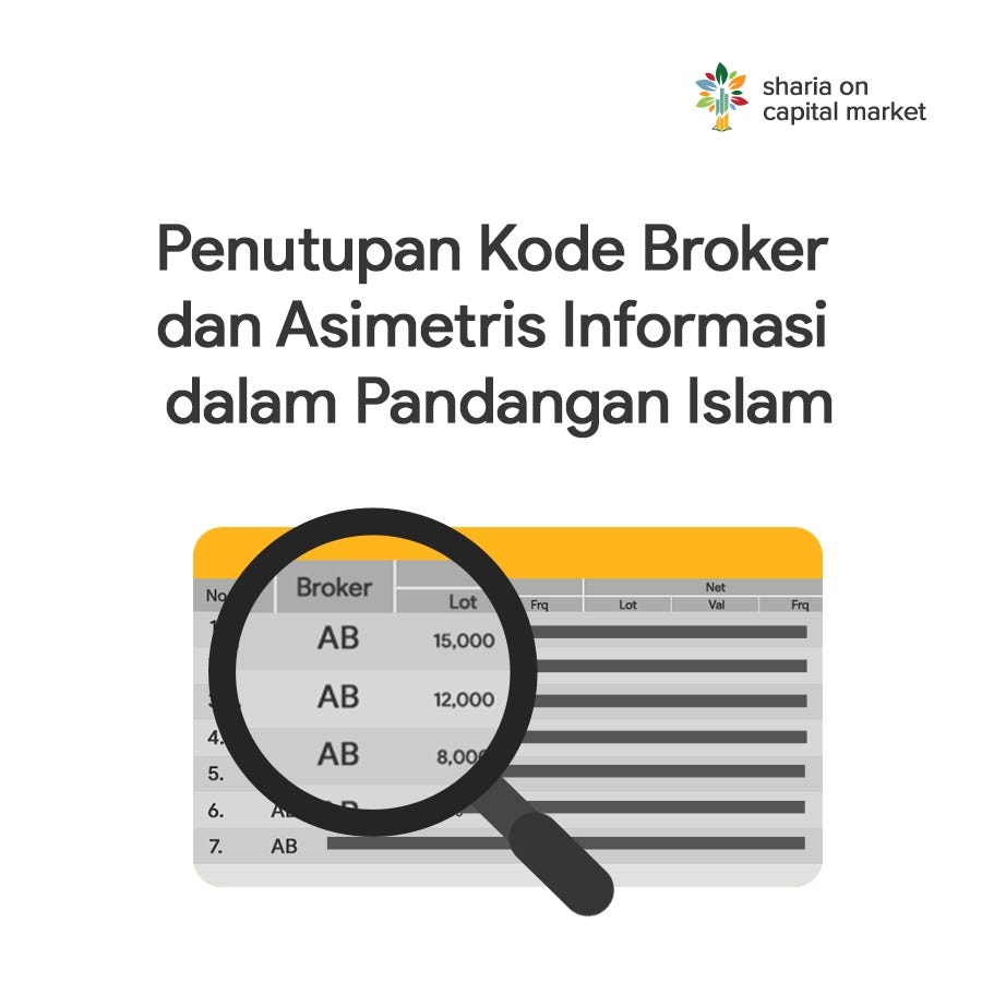 Penutupan Kode Broker dan Asimetris Informasi dalam Pandangan Islam ...