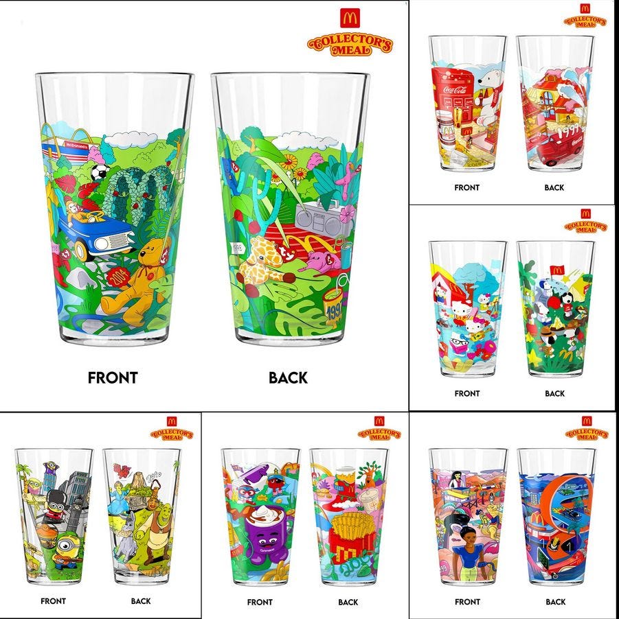 BUY Collector’s Meal McDonald’s Glass cup | by Vitestylestore | Aug ...