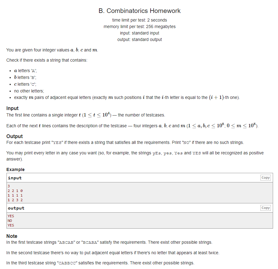 Educational Round 114 B Codeforces Writeup By Nattawat Songsom