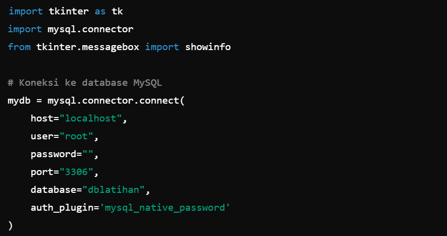 Membuat Aplikasi GUI untuk Input dan Hapus Data dengan Tkinter dan MySQL | by Puja Asmika | Medium