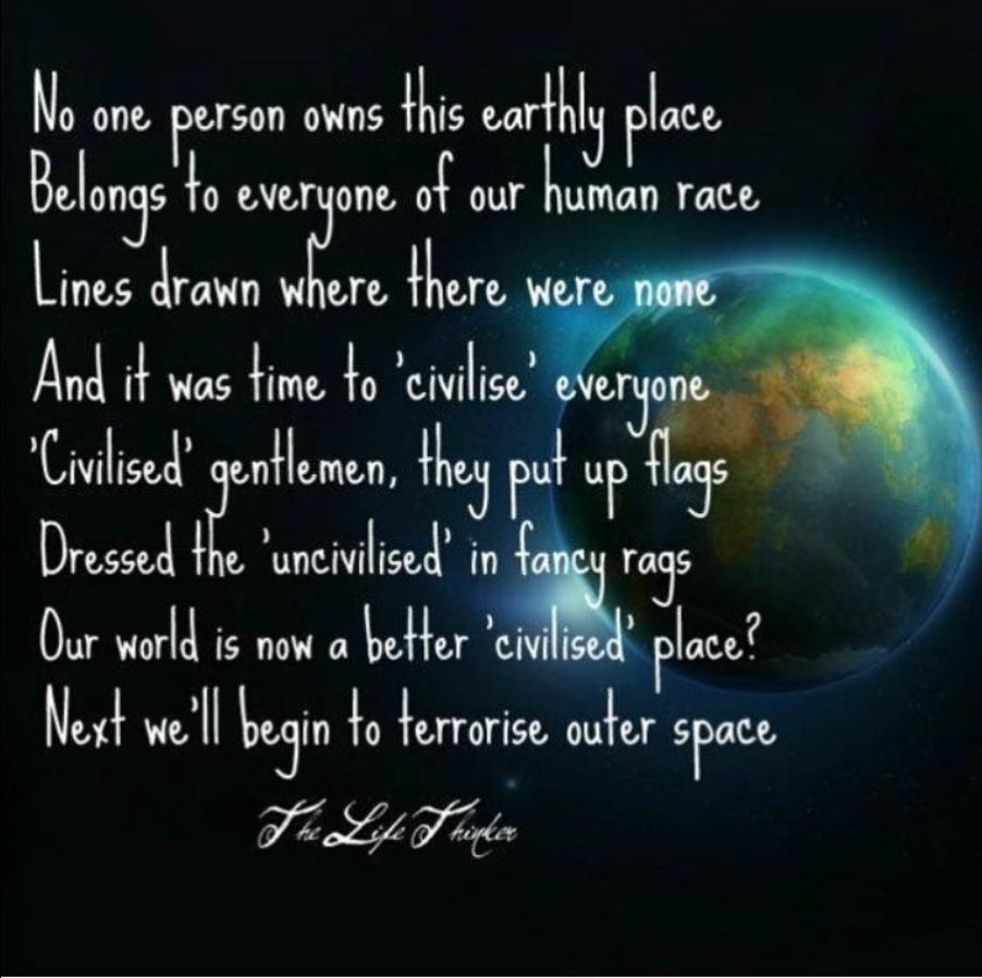 The Day They Drew the Lines. This was a poem I wrote some time ago ...