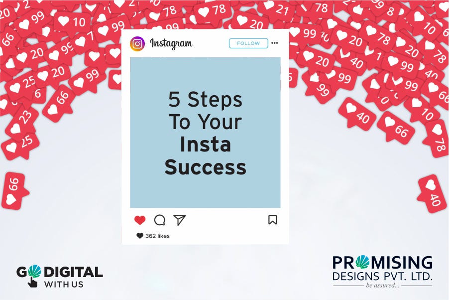 5 Steps To Your Insta-Success. 1 Billion Users. | by promising design ...