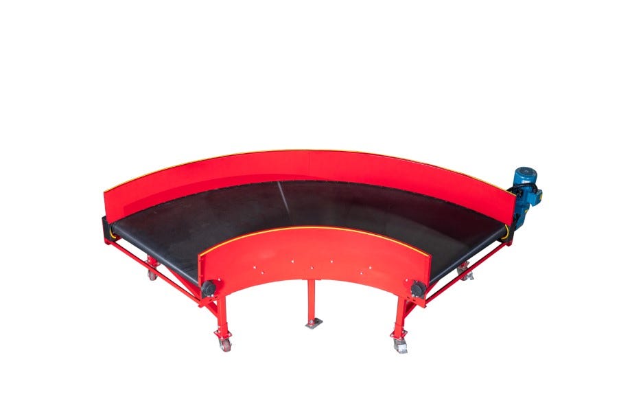 Curved Belt Conveyor. The Guanchao turning curve belt… | by ...