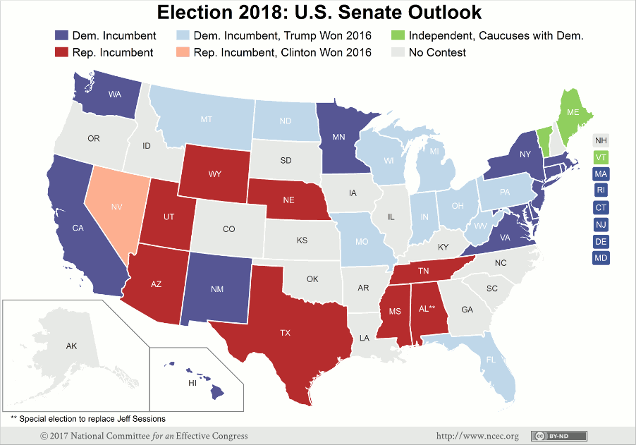 Democrats Likely on Defense in 2018 Senate Race | by National Committee ...