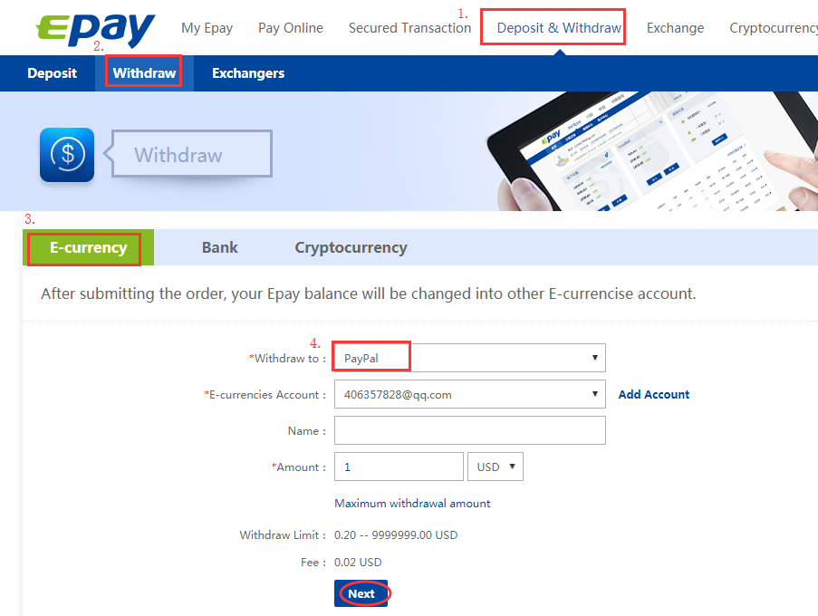 Withdraw to Paypal fee low to 2% at Epay.com | by Epay News | Medium