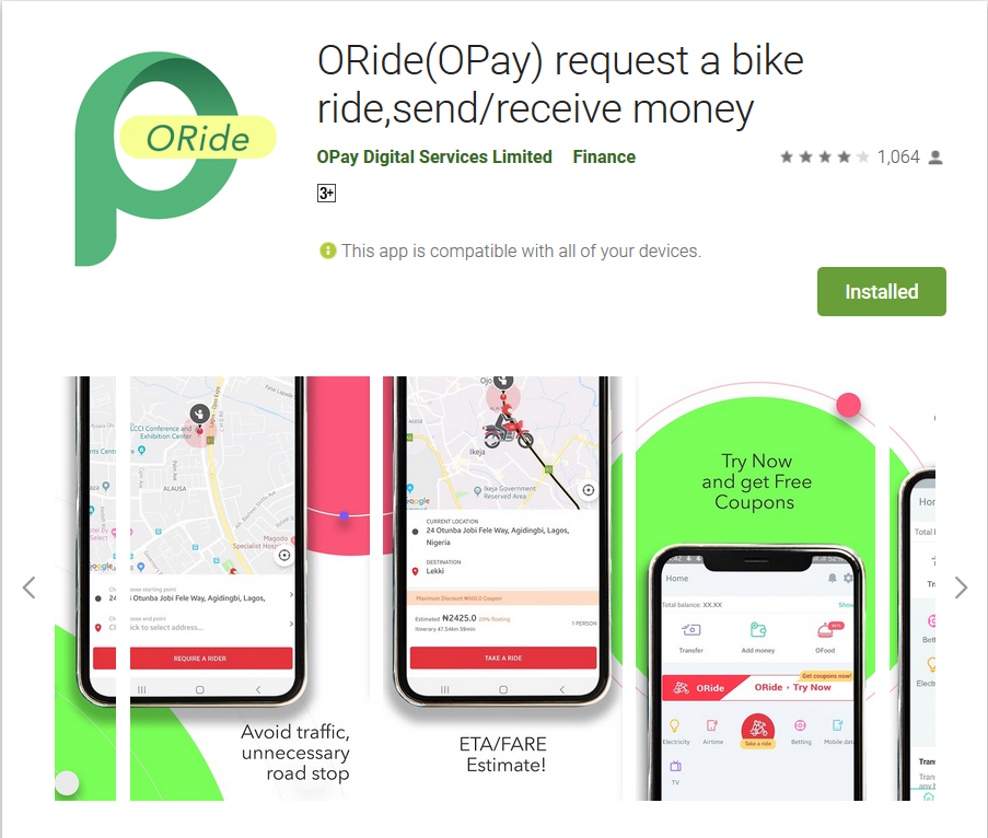 Product Review: Opay/Oride. Oride(Opay) is an all-in-one mobile app ...