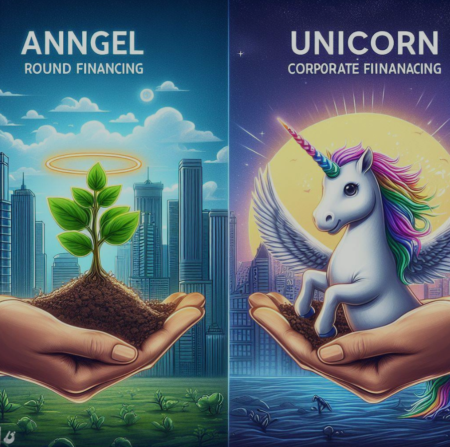 新創企業融資和獨角獸企業融資 Angel Round Financing vs Unicorn Corporate Financing ...