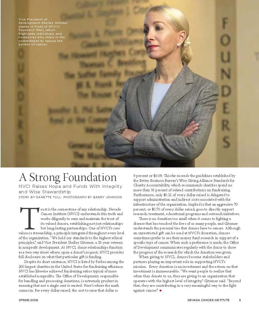 A STRONG FOUNDATION. Nevada Cancer Institute Breakthrough… | by Danette ...