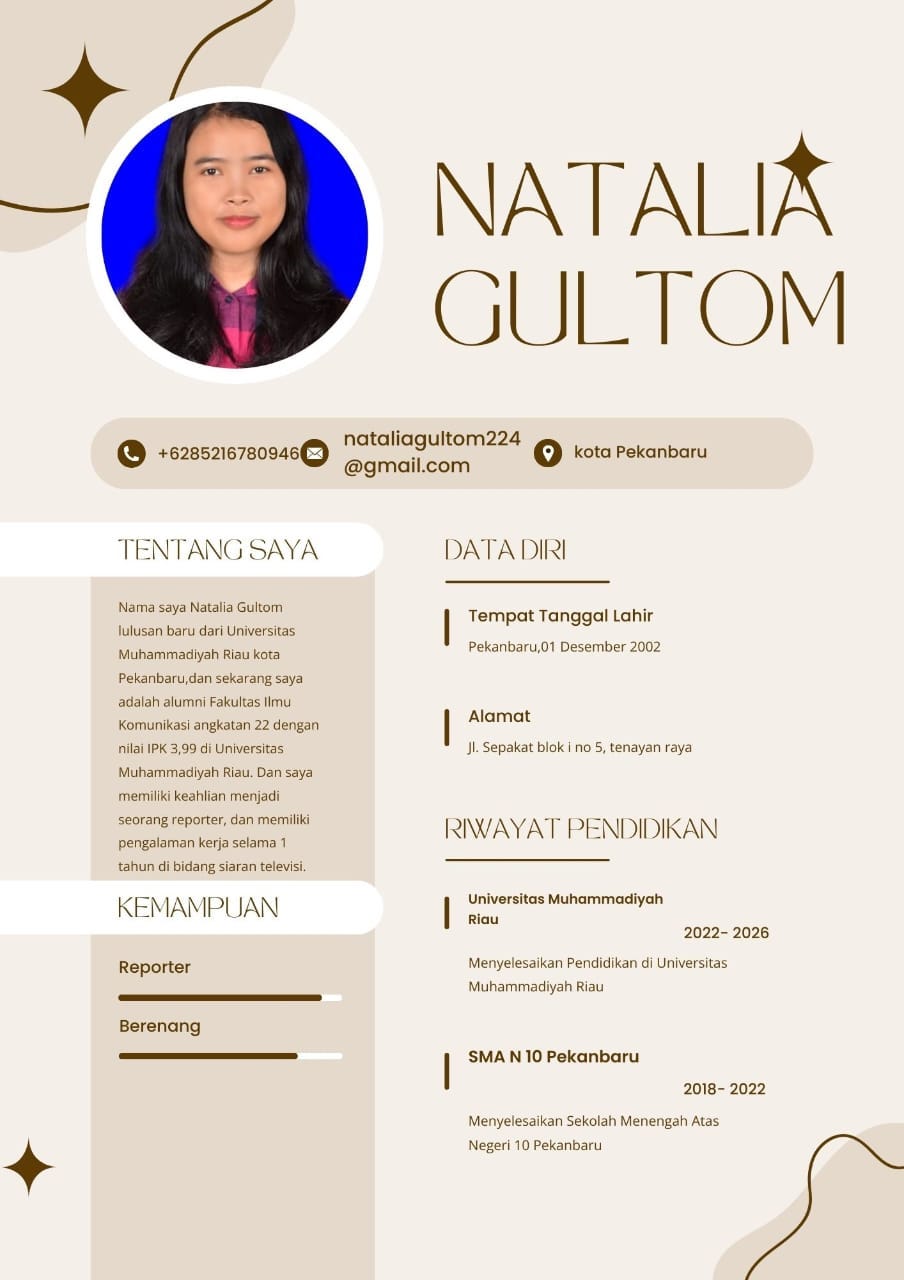 curriculum vitae Natalia Gultom - Natalia Gultom - Medium