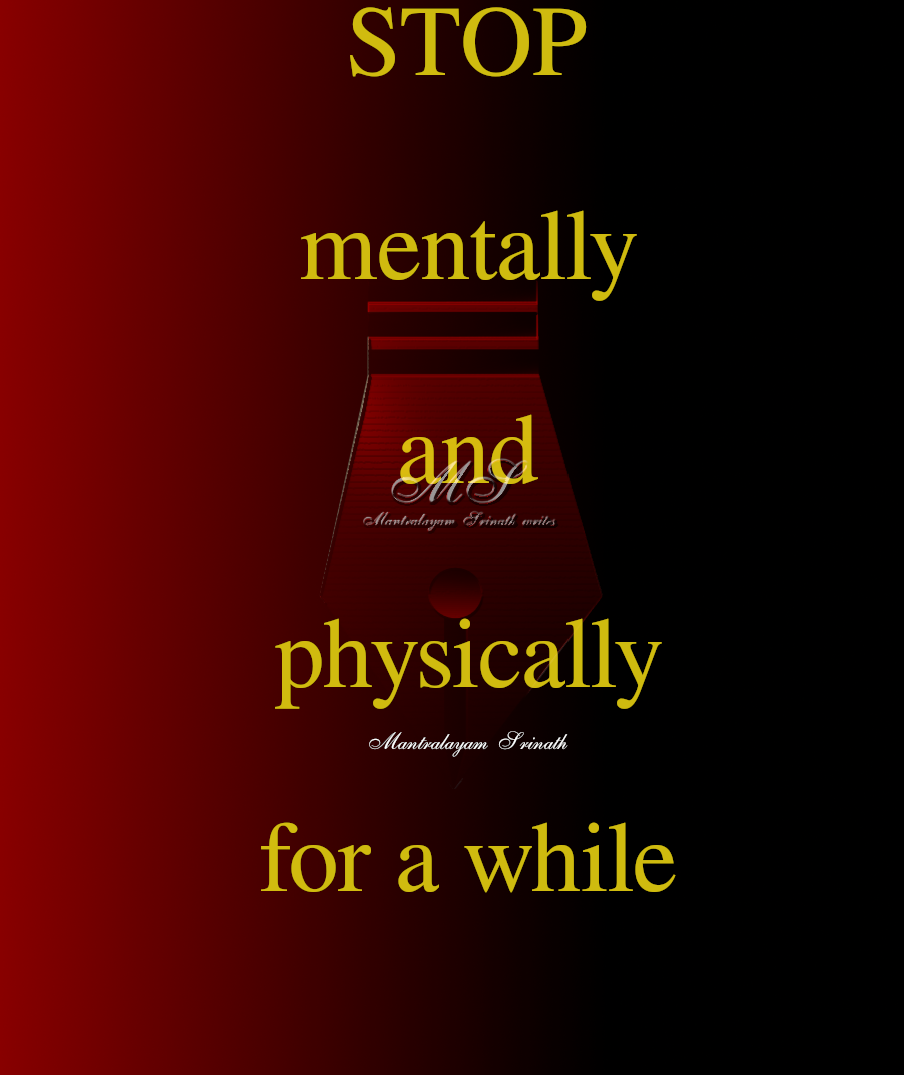 Stop Mentally and Physically. For a While: The Lone Path Home | by ૐ ...