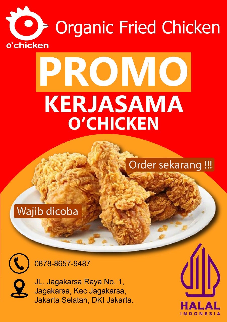 PROMO kemitraan O’Chiken, CALL 0822–9814–5557, Kemitraan Ayam Goreng ...