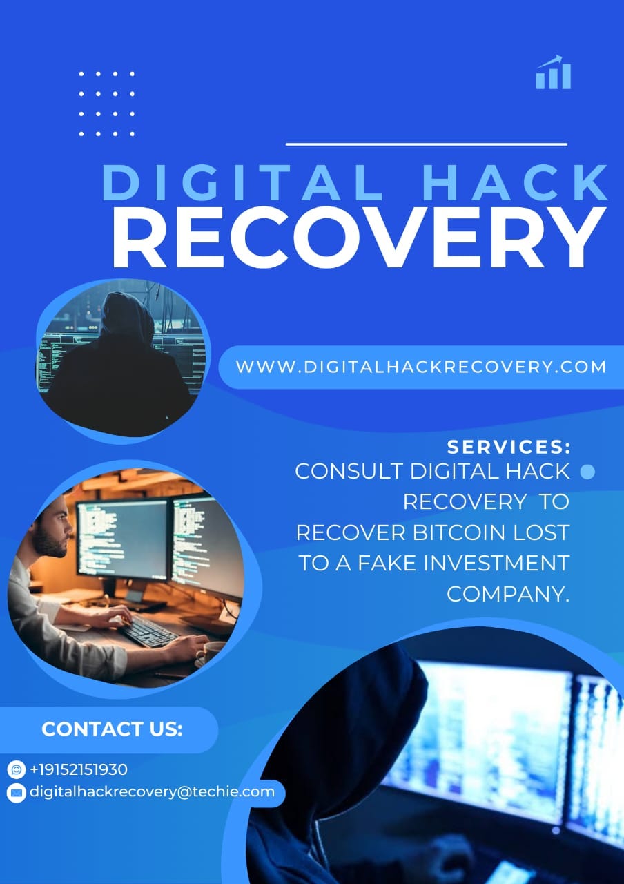 HIRE DIGITAL HACK RECOVERY COMPANY TO RECOVER STOLEN BITCOIN, USDT, ETH ...
