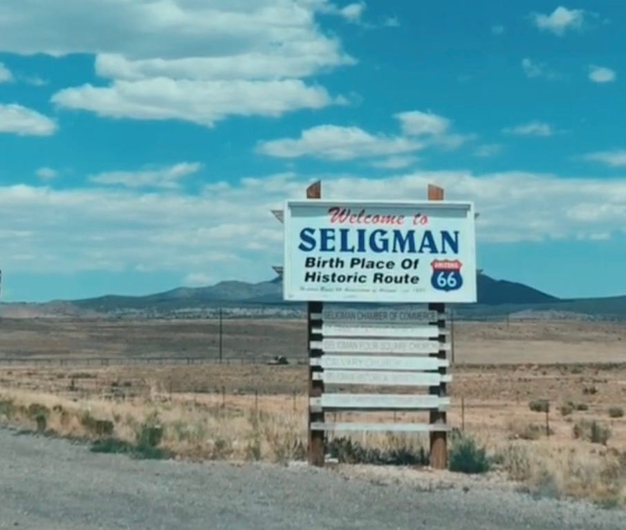 Seligman, Arizona. Birthplace of Historic Route 66 | by Ramona E. Mejia ...
