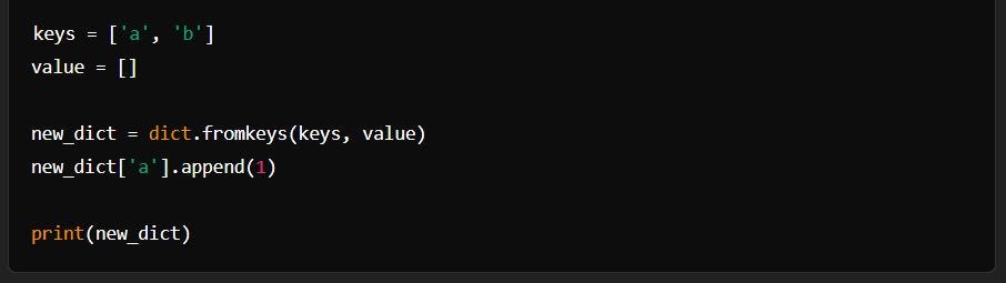 🌟 Exploring Python’s Hidden Gem: dict.fromkeys() 🐍 | by Chanush KR ...