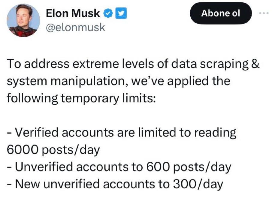 Elon Musk imposed restrictions on Twitter | by Shardy | Medium