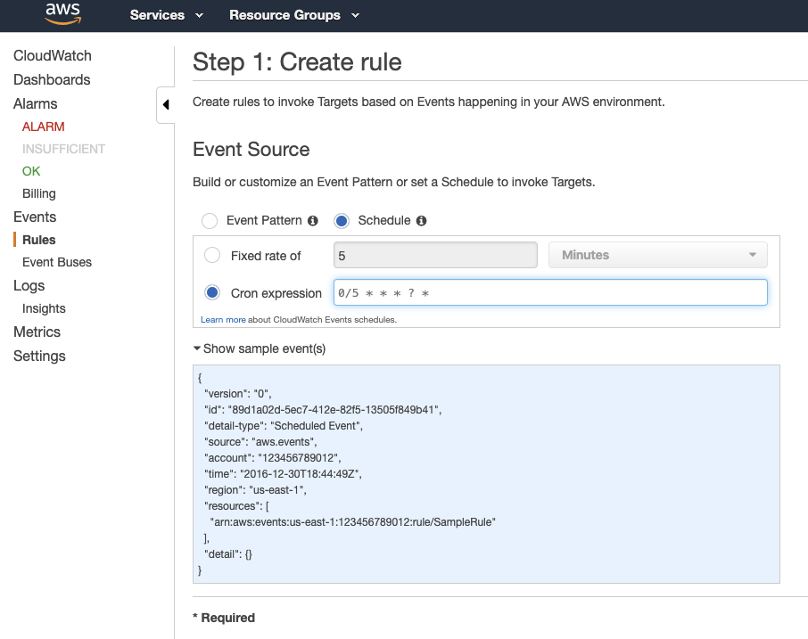 AWS Scheduled Tasks by CloudWatch | by Zeno Yu | showpo | Medium