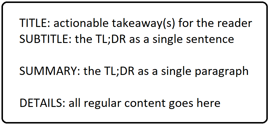 A TL;DR Template for Papers and Presentations | by Maarten van Egmond ...