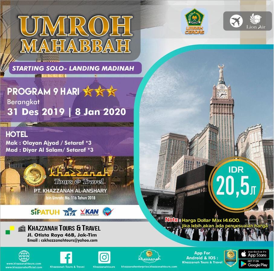 Promo Umroh Murah Terbaru Tahun 2020 | by Biro Umroh Khazzanah Tours ...