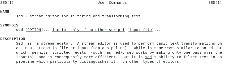 Linux Stream Editor (sed). A stream editor(sed) is used to perform… | by Kian | Tech Blog | Medium