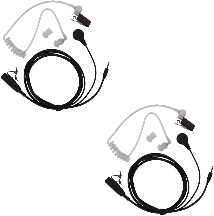 Caroo Cobra walkie Talkie Headset,1 Pin Covert Acoustic Tube Earpiece ...