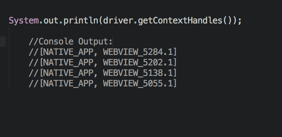 Switching To A Dynamically Named Context Handle With Appium And Java