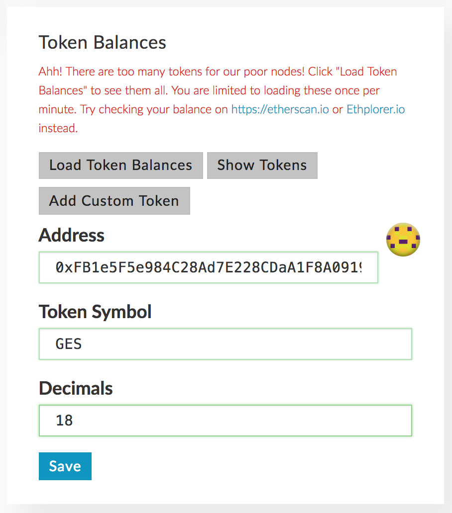How to add GES token into my wallet? | by Galaxy eSolutions | Medium