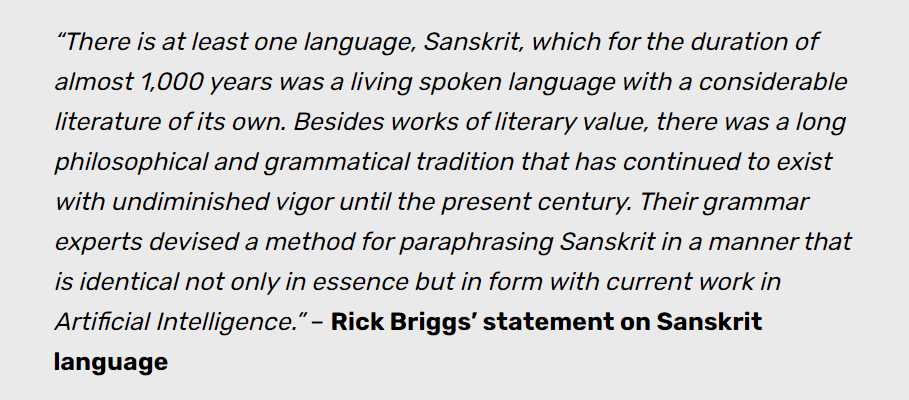 for developing AI models is Sanskrit is good language ? | by BOMMIREDDY ...