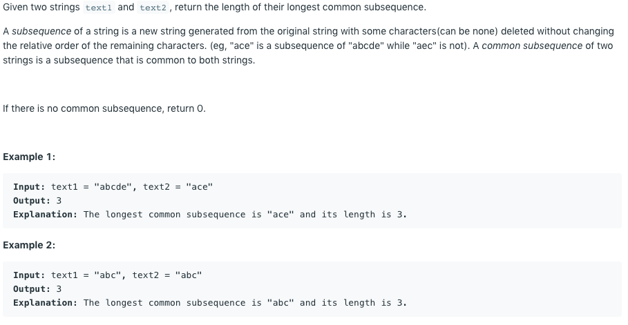 Longest Common Subsequence. Approach 1 : Recursion without… | by Smrita ...