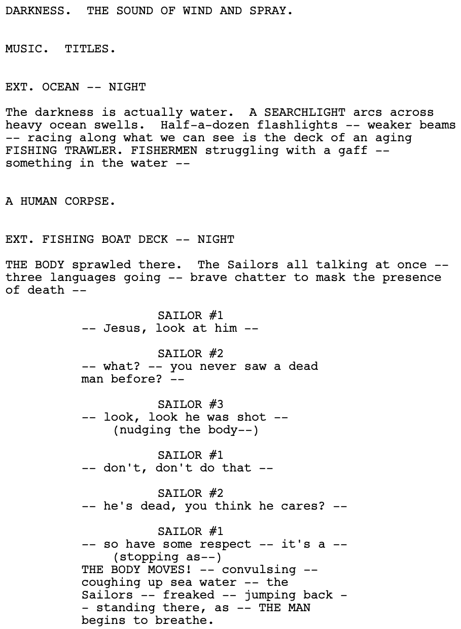 Page One: “The Bourne Identity” (2002) - Go Into The Story