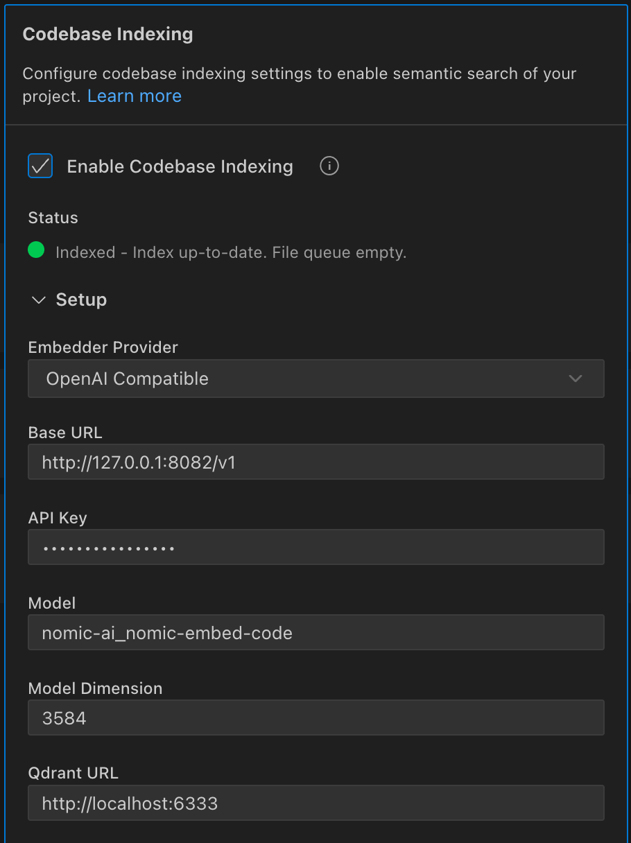 Local Private And Fast Codebase Indexing With Kilo Code Qdrant And A Local Embedding Model