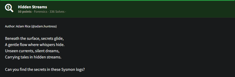 Hidden Streams Writeup | Huntress Labs CTF 2024 | by 0xh4lpy | Medium