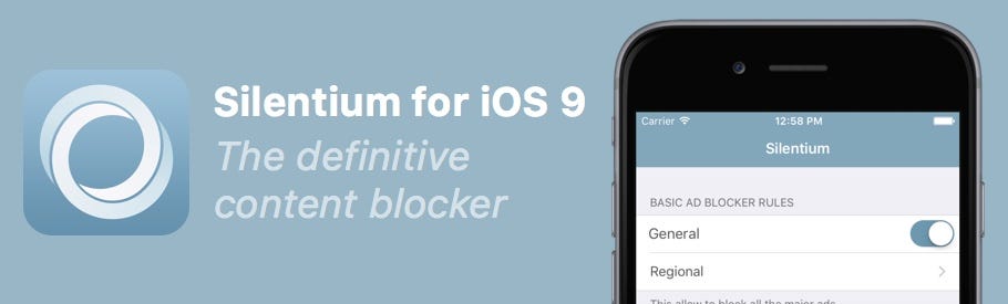 Ethical content blocking on iOS 9 | by Silentium | Medium