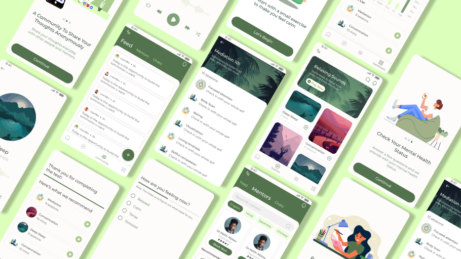 MindEase. A mental fitness App [UI/UX Case Study] | by Om Wadkar | Medium