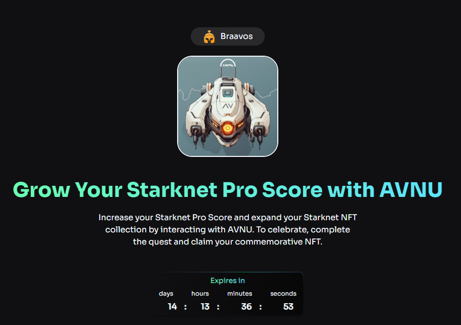 Stark Quest : Grow Your Starknet Pro Score with AVNU ยังอยู่กับ Sark ...