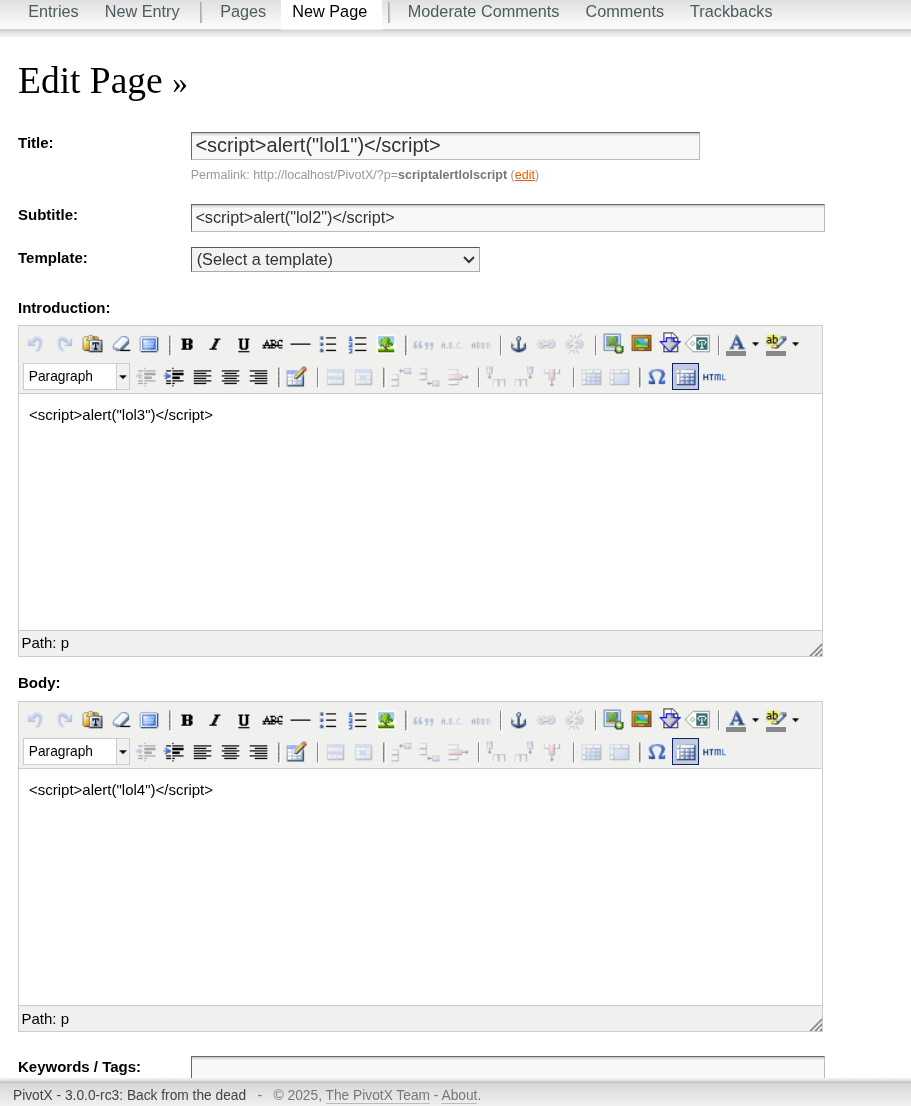 CVE-2025–52367: Stored XSS to RCE via Privilege Escalation in PivotX CMS v3.0.0 RC 3 | by HayToN ...
