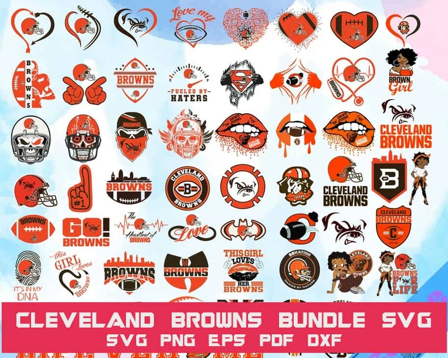 Cleveland Browns Svg Bundle — 50 NFL Team Logos Vector Files | by Wiki ...