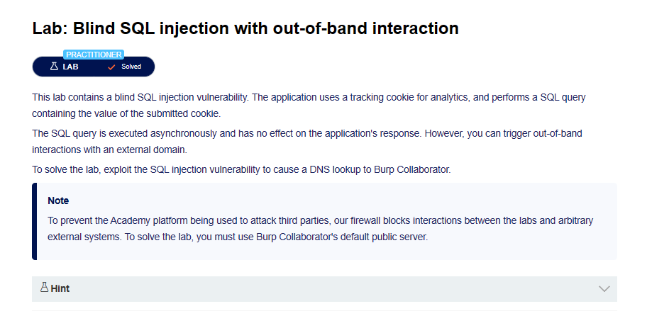 SQLi: PortSwigger Labs (LAB 16 of 18) - Eyosiyas Eyasu - Medium