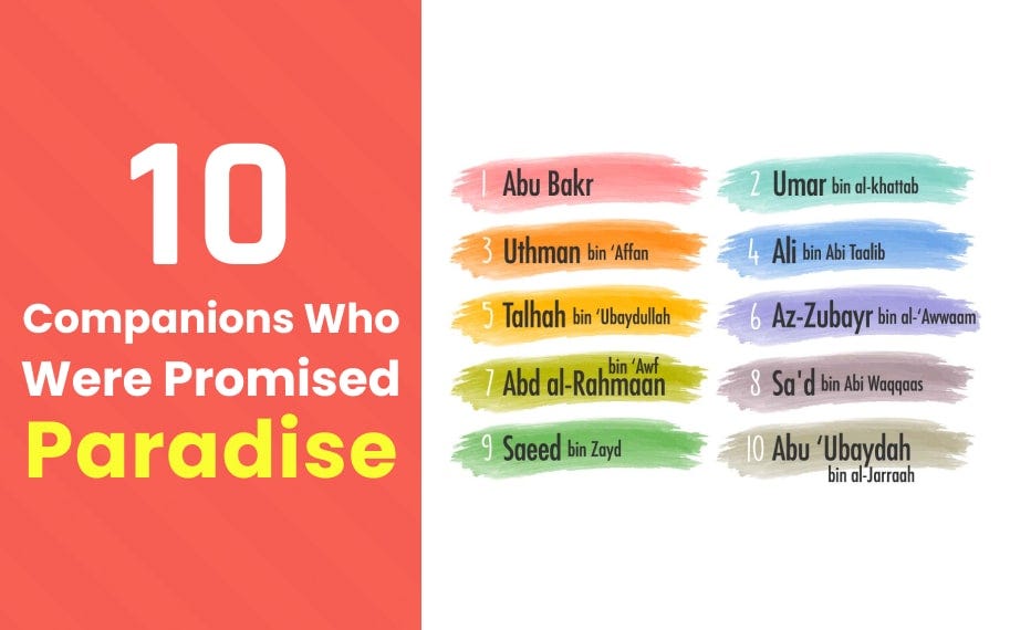 10 Companions Who Were Promised Paradise | Medium