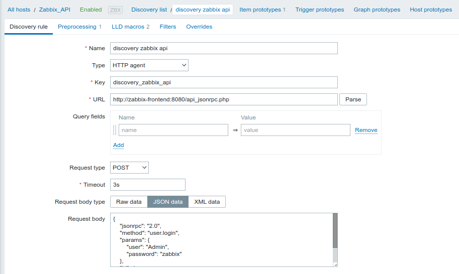 Consumindo a API do Zabbix com lld e item http | by Peterson Basso | Zabbix Brasil | Medium