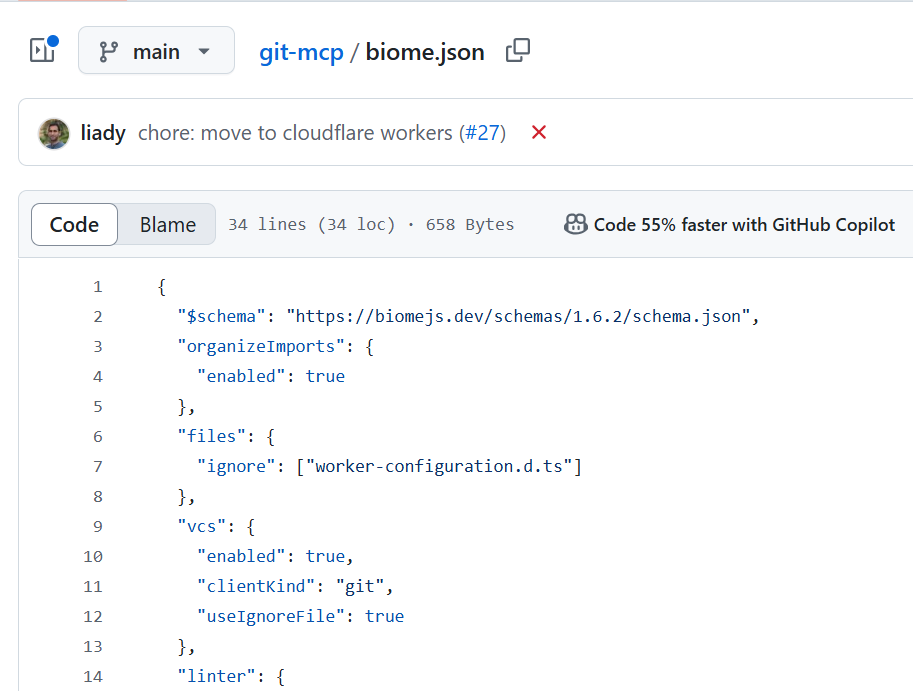Biome.json in git-mcp codebase.. In this article, we will review… | by Ramu Narasinga | Jul ...