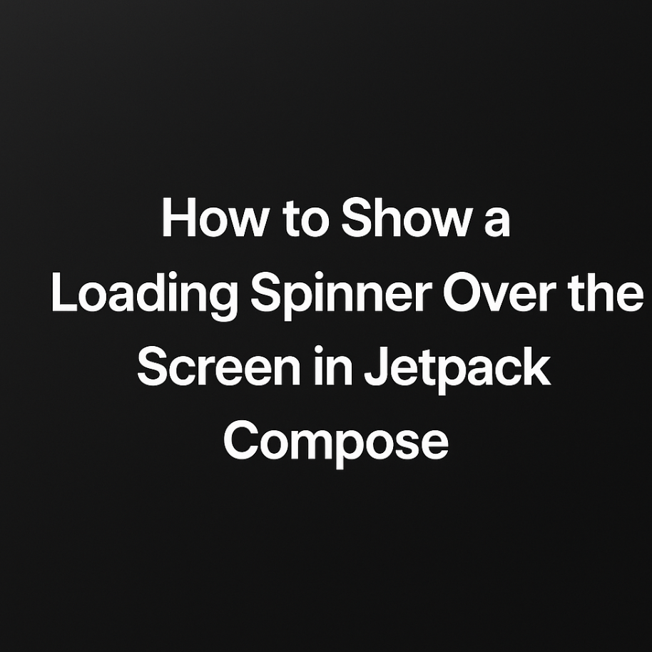 How to Show a Loading Spinner Over the Screen in Jetpack Compose | by Sandeep Kella | Jetpack ...