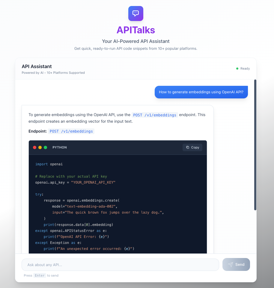 Stop Reading Docs. Start Talking. Introducing API-Talks | by Chiragarora | Nov, 2025 | Medium