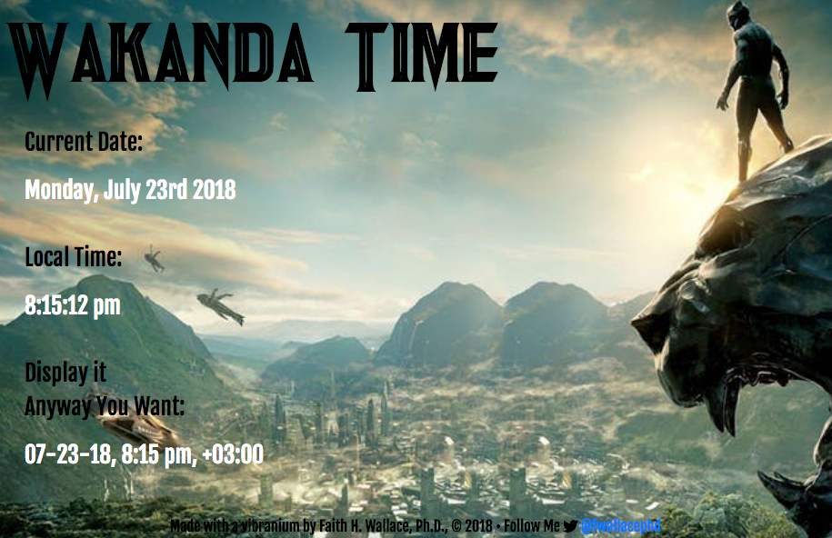 What Time is it in Wakanda? A Beginner’s Only Guide to Using Moment.js ...