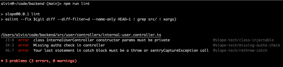 Installment 2: Custom code linting | by Alvin Sng | Slope Stories | Medium